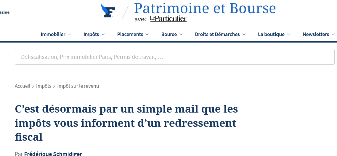 Notification fiscale par email: ce que vous devez savoir – Mils Avocat ...